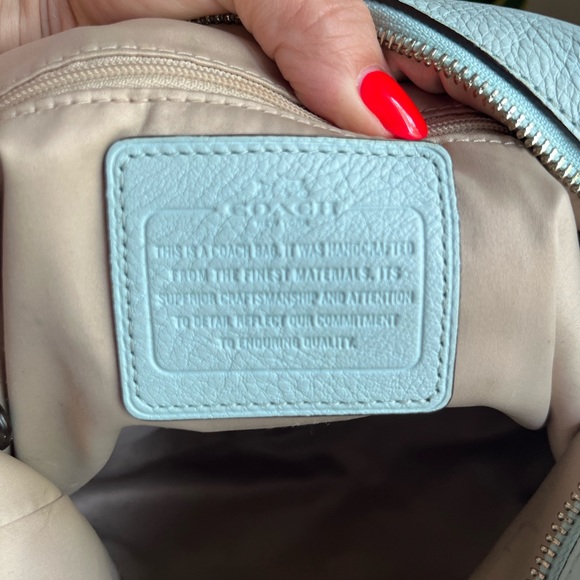 Coach | Bags | Beautiful Coach Bag Boho Style Sky Blue | Poshmark